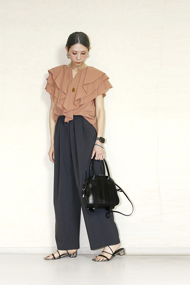 Dignite collier フリルブラウス TK-80243906-024 通販 送料無料